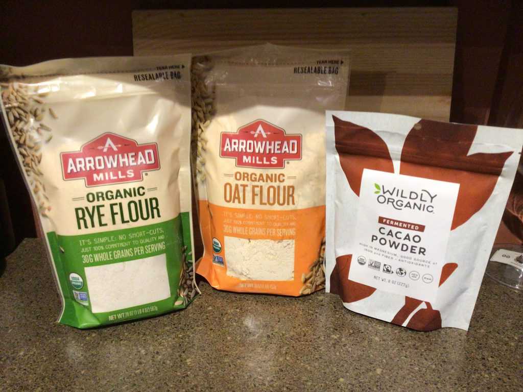 Arrowhead Rye & Oat Flours and Wildly Organic Fermented Cacao Powder ...