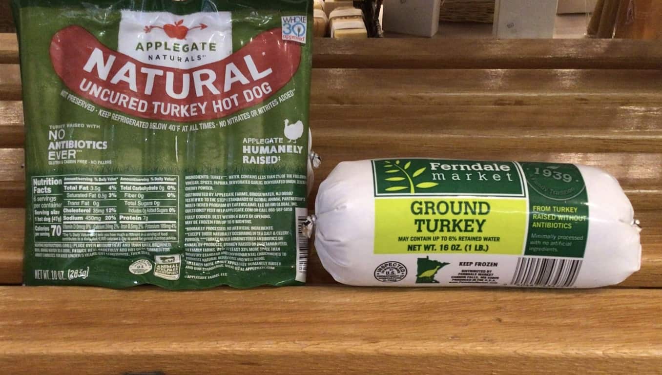 Applegate Turkey Hot Dogs and Ferndale Ground Turkey - Yelm Food Coop