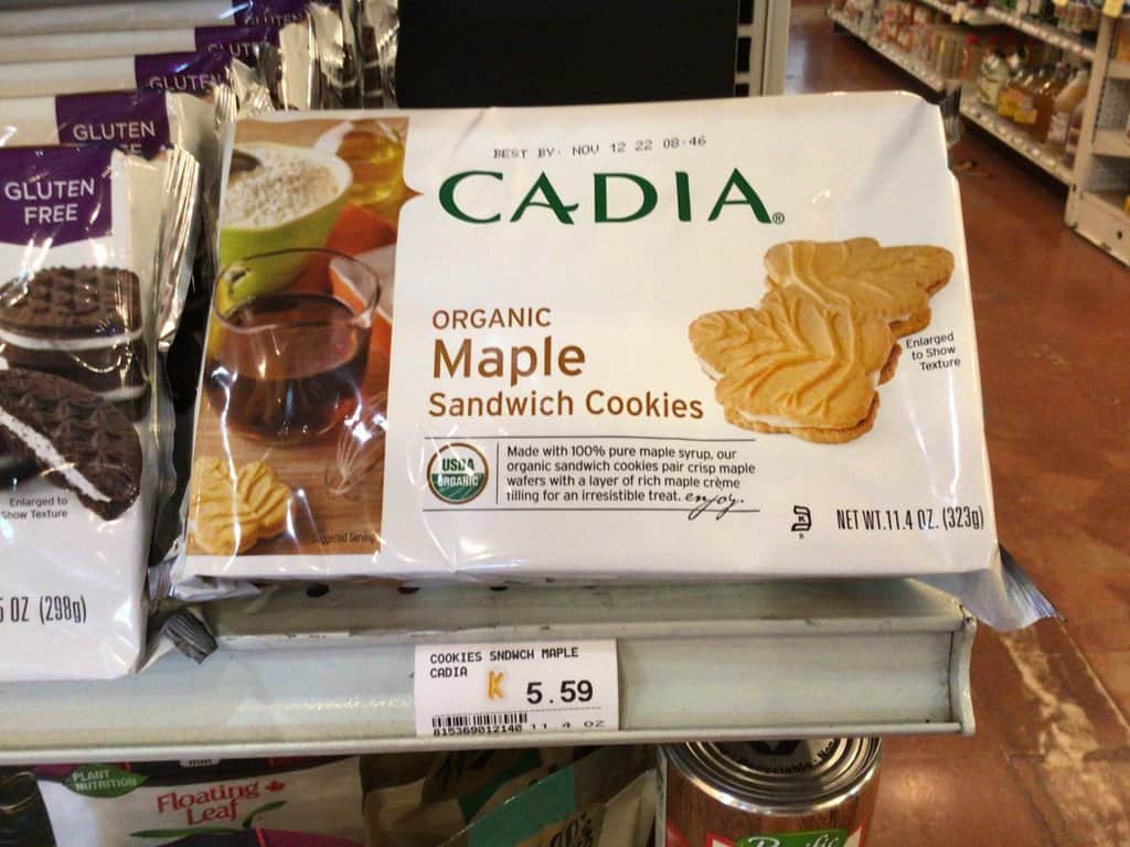 Cadia Organic Maple Sandwich Cookies - Yelm Food Coop