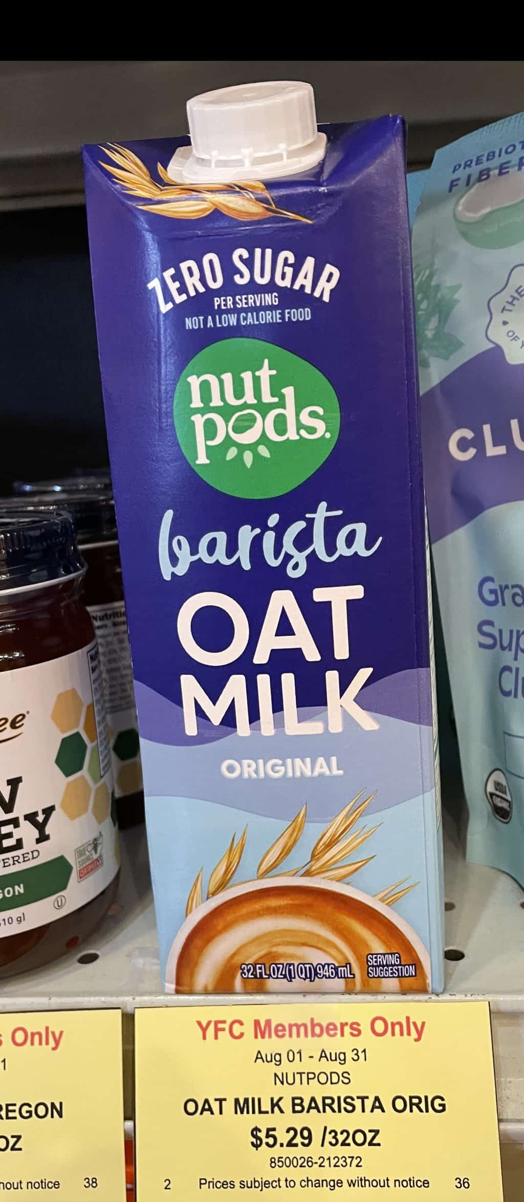 Nutpods Barista Oat Milk - Yelm Food Coop