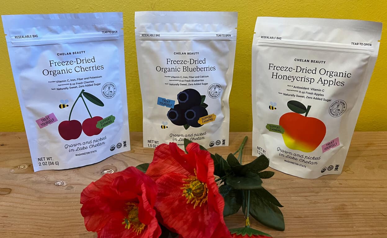Chelan Beauty organic freeze dried fruit - Yelm Food Coop