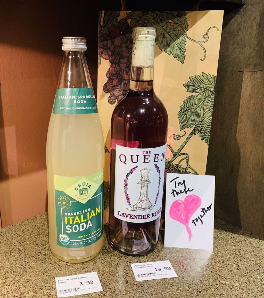 The Queen Lavender Rose and Cadia Lemon Sparkling Soda. - Yelm Food Coop