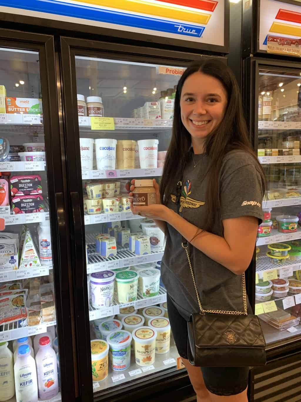 Happy Customer with Cocoyo Yogurt - Yelm Food Coop