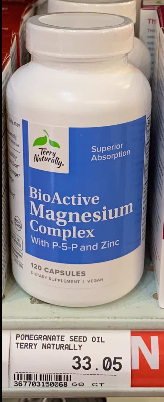 Terry Naturally BioActive Magnesium Complex with P-5-P & Zinc - Yelm ...