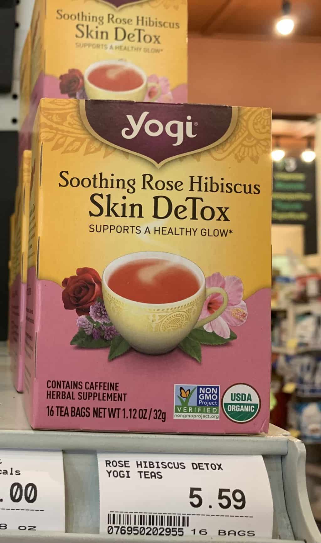 Yogi Soothing Rose Hibiscus Skin DeTox tea - Yelm Food Coop
