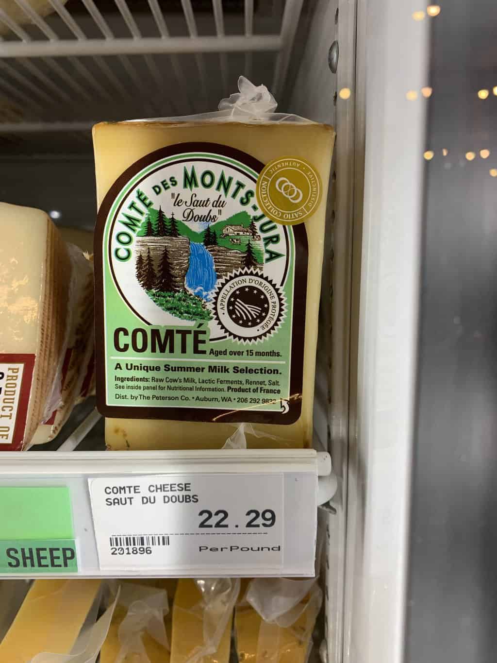 Comté, Fontina and Asiago cheeses - Yelm Food Coop