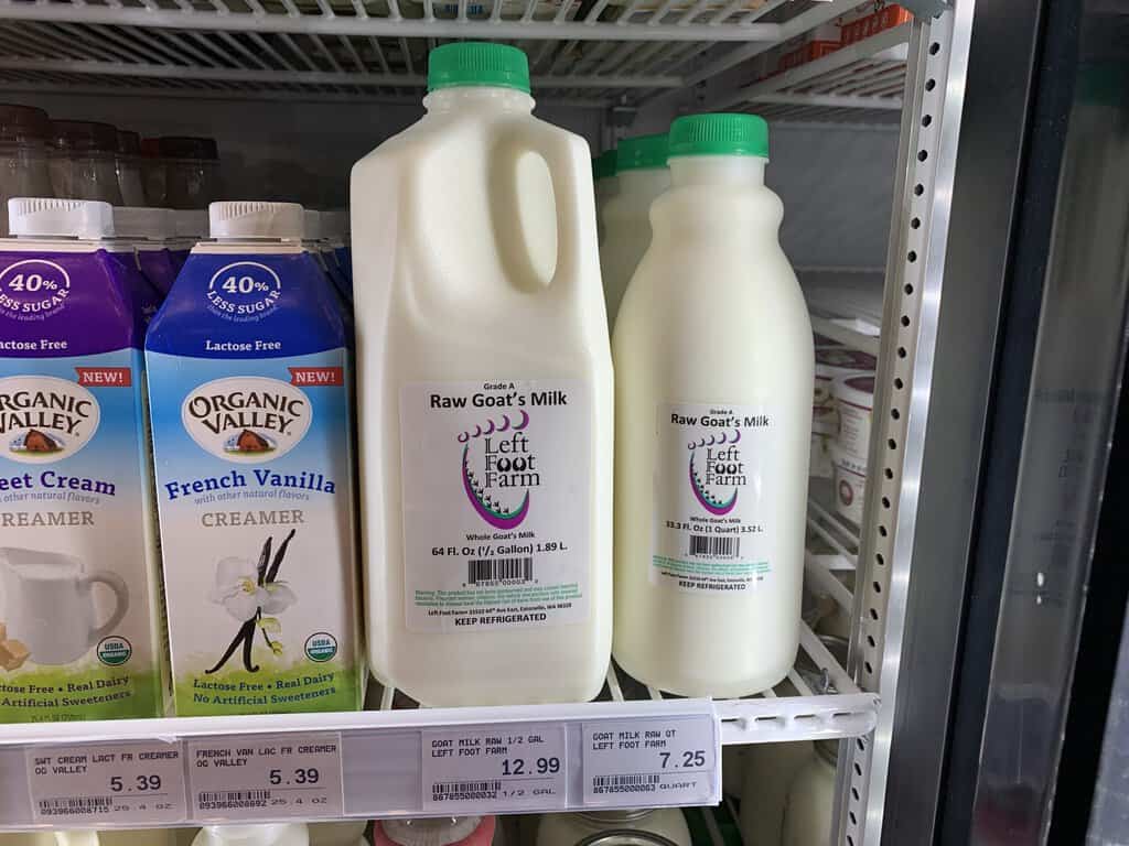 Left Foot Farm Raw Goat’s Milk - Yelm Food Coop