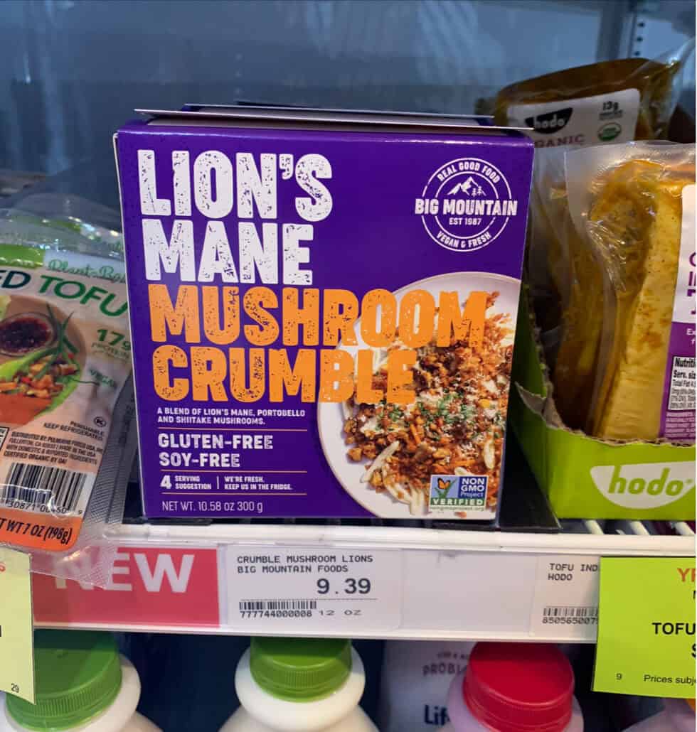 Nuts for Cheese Spreads & Big Mountain Lion’s Mane Mushroom Crumble ...