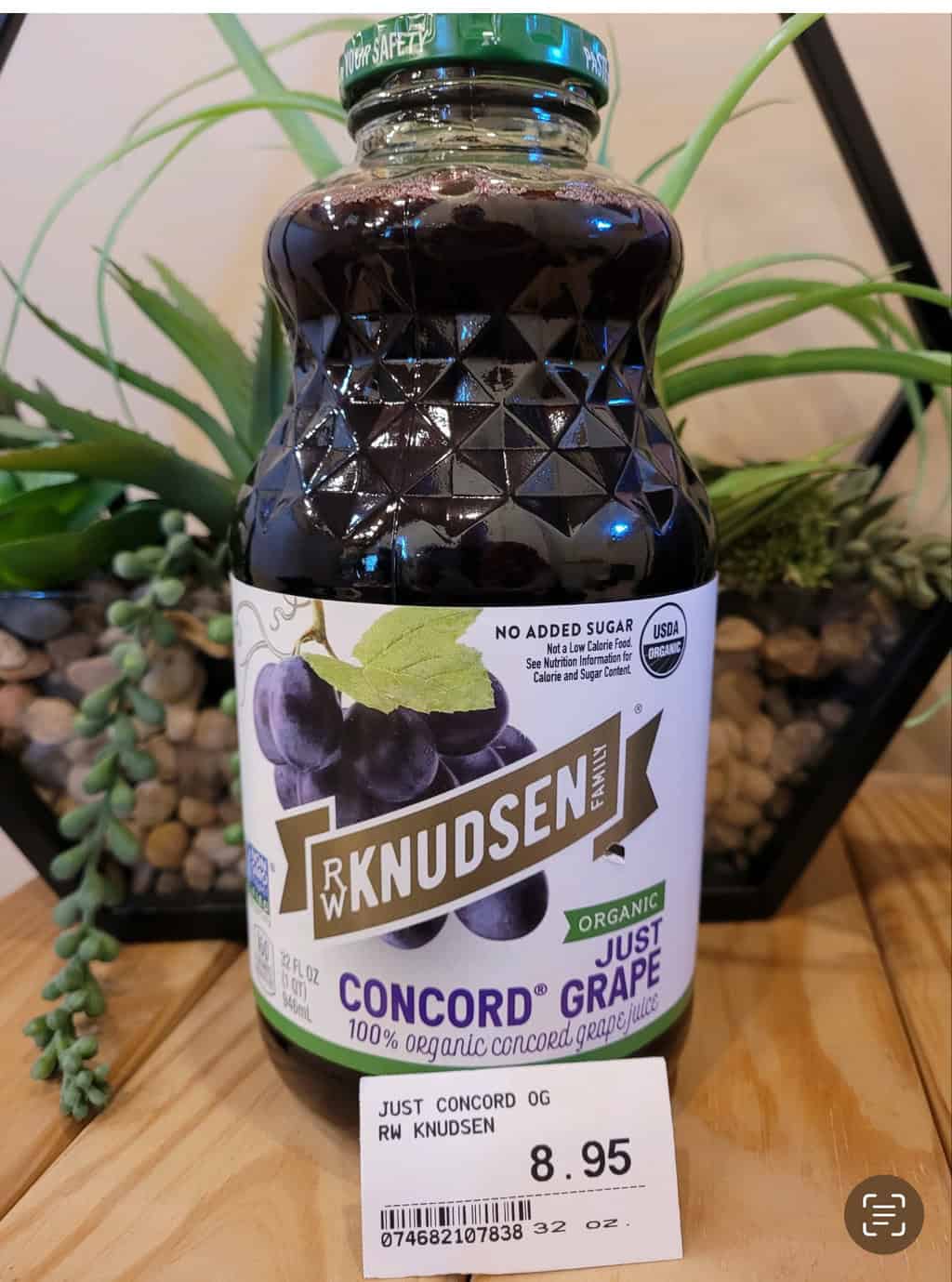 Knudsen Organic 100% Just Concord Grape Juice. - Yelm Food Coop