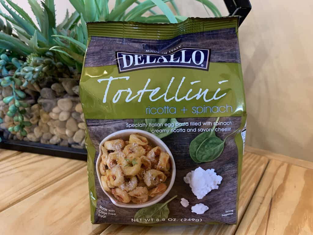 DeLallo Spinach Tortellini Pasta - Yelm Food Coop