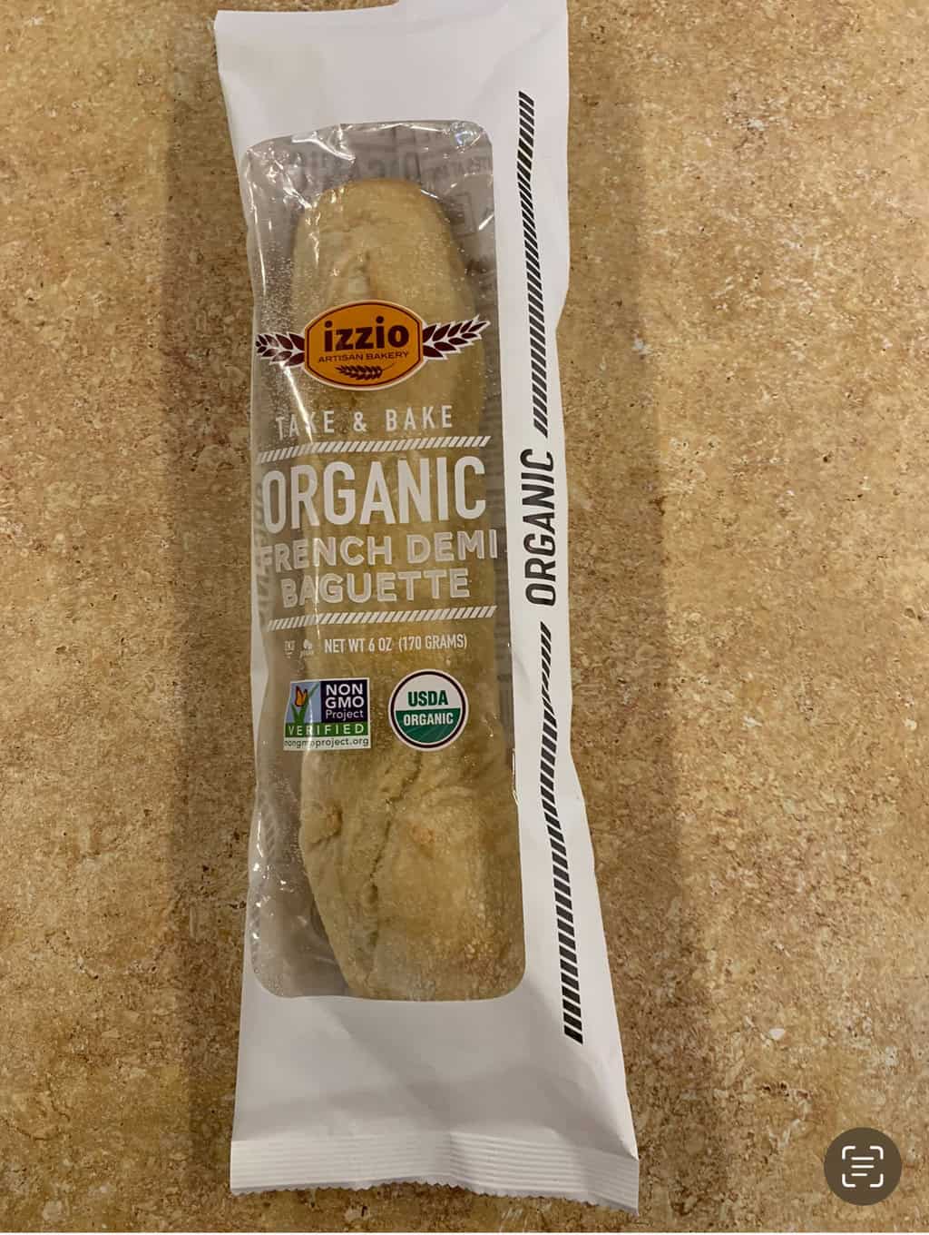 Izzio Organic Demi-Baguette - Yelm Food Coop