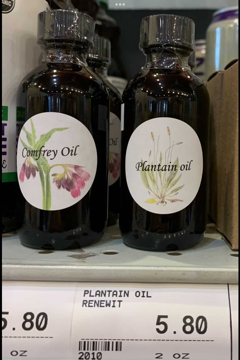 Comfrey Oil and Plantain Oil - Yelm Food Coop