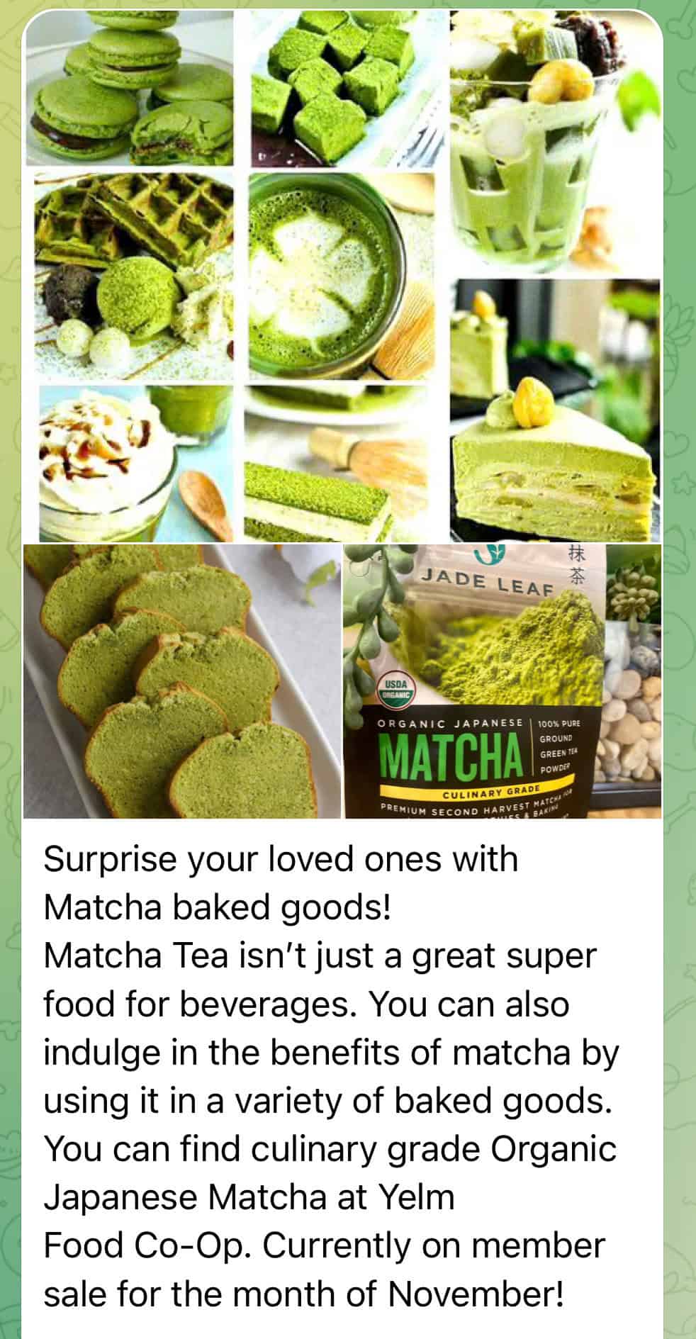 Jade Leaf Organic Japanese Matcha Tea - Yelm Food Coop