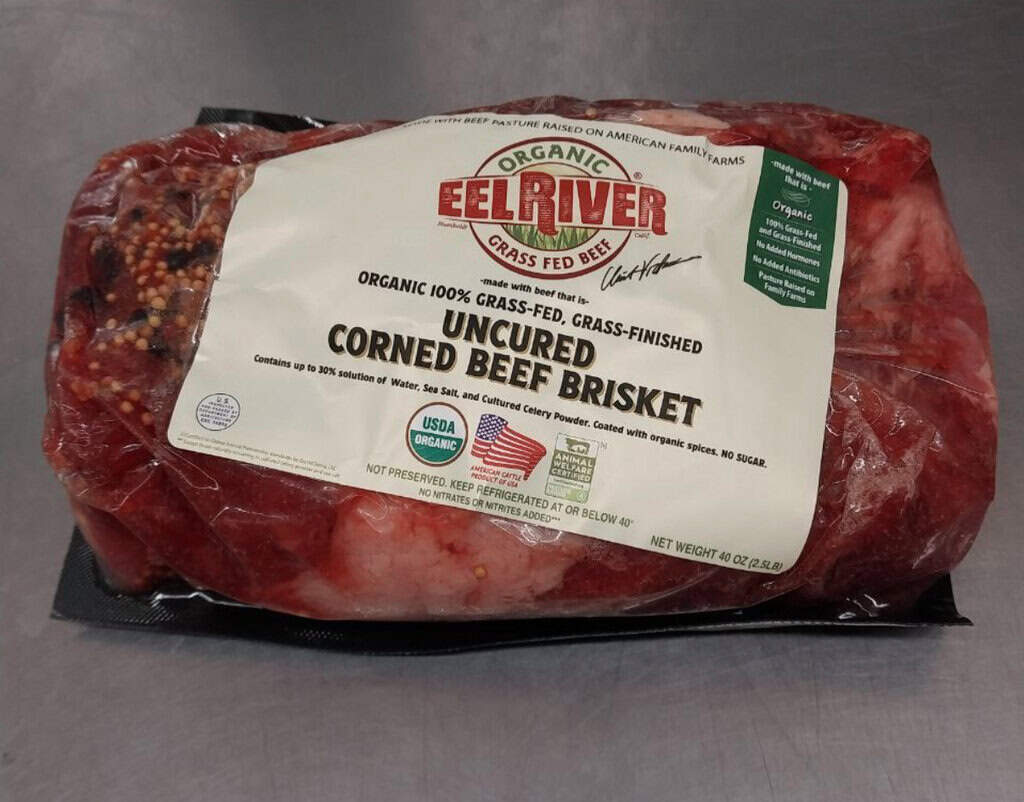 Eel River Organic Grass-Fed Uncured Corned Beef Brisket - Yelm Food Coop
