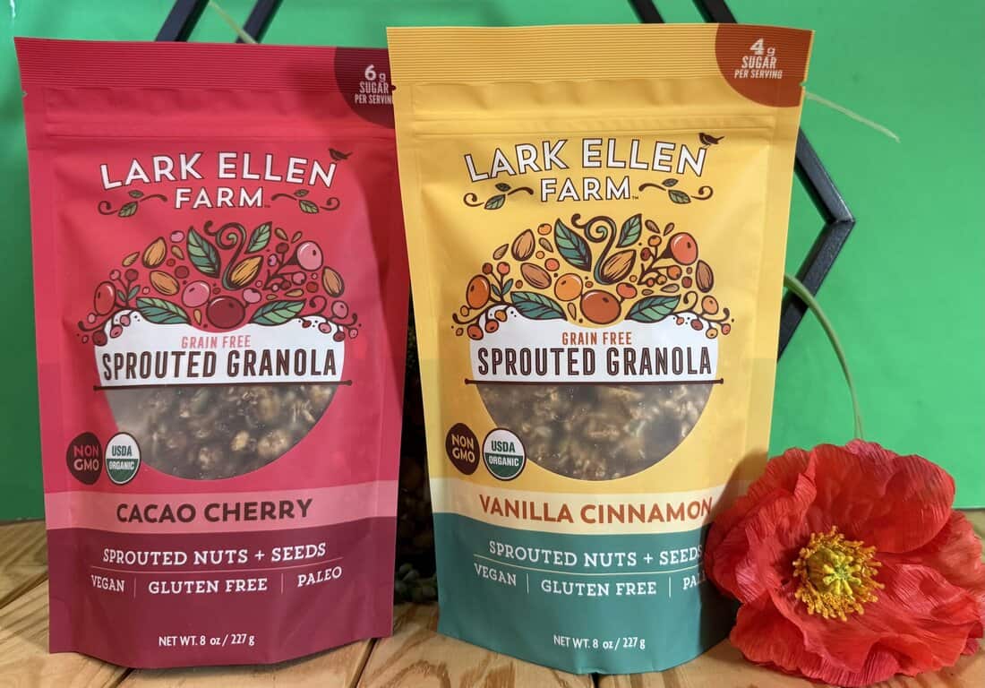 Lark Ellen Farm Sprouted Granola Cacao Cherry and Vanilla Cinnamon ...