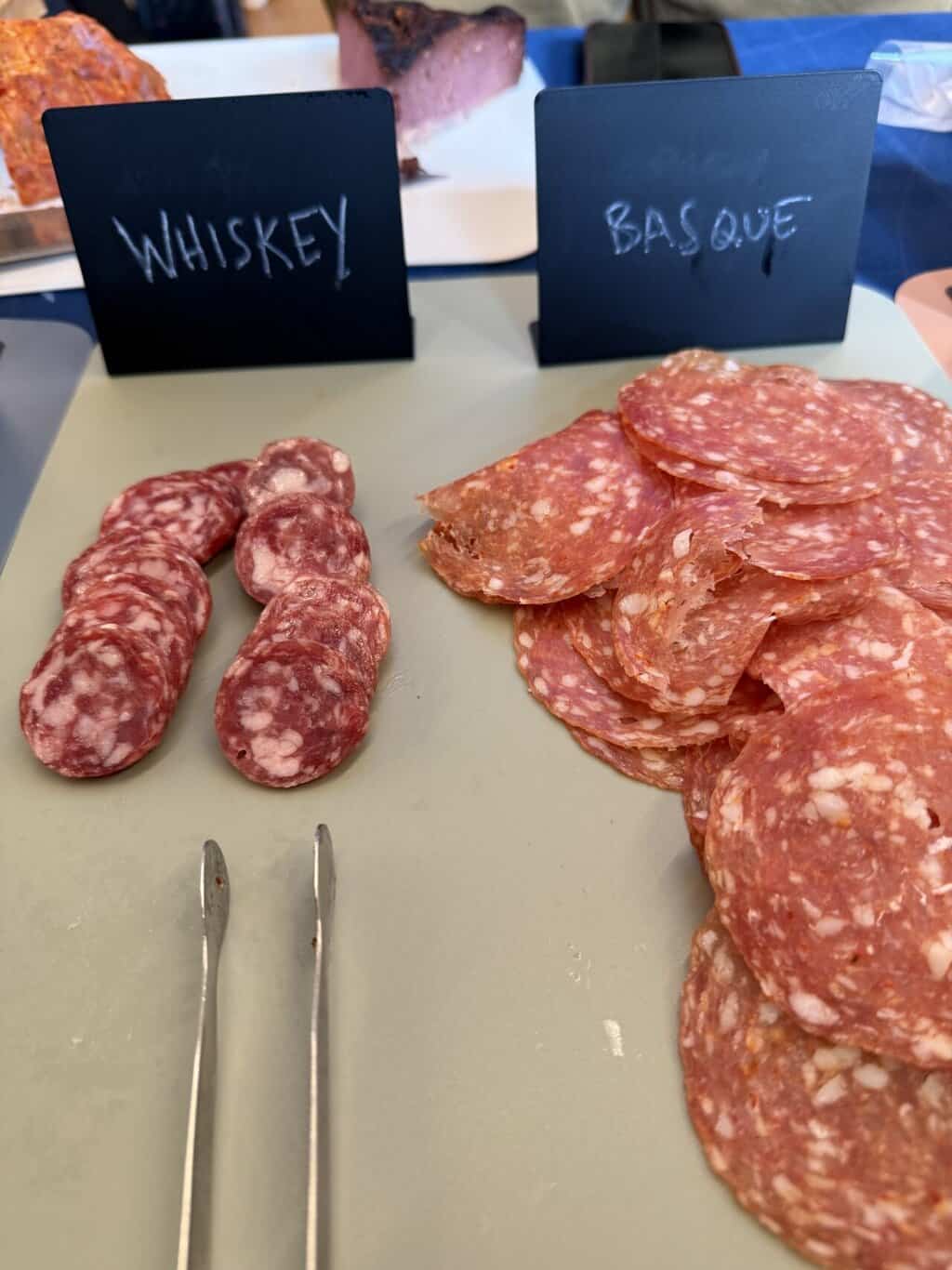 Elevation Charcuterie Whiskey Salami and Basque Recipe Salami - Yelm Food Coop