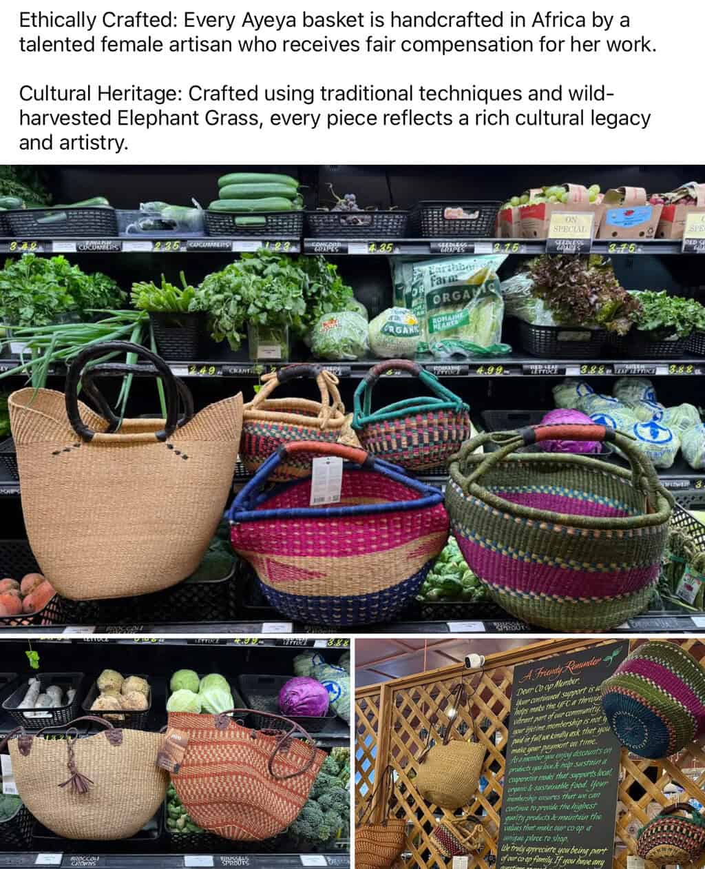Ayeya Handcrafted Baskets - Yelm Food Coop